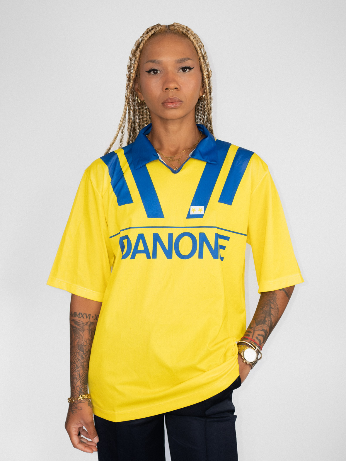 Danone Vintage Jersey – Primary Color Power – L – The Vintage Hunter